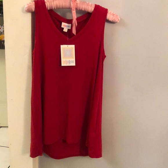 LuLaRoe | Tops | Nwt Lularoe Long Red Tank 8 Pit To Pit 24 Long | Poshmark